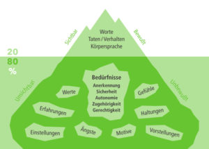 Eisberg-Modell inkl. SCARF | inszenio consulting und training